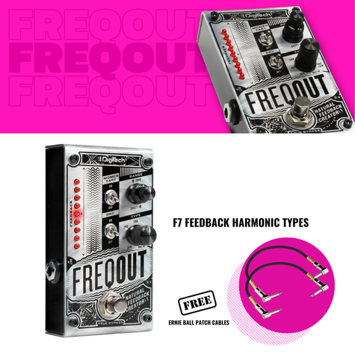 DigiTech FREQOUT-U Dynamic Feedback Guitar Expression Pedal, Silver W ...