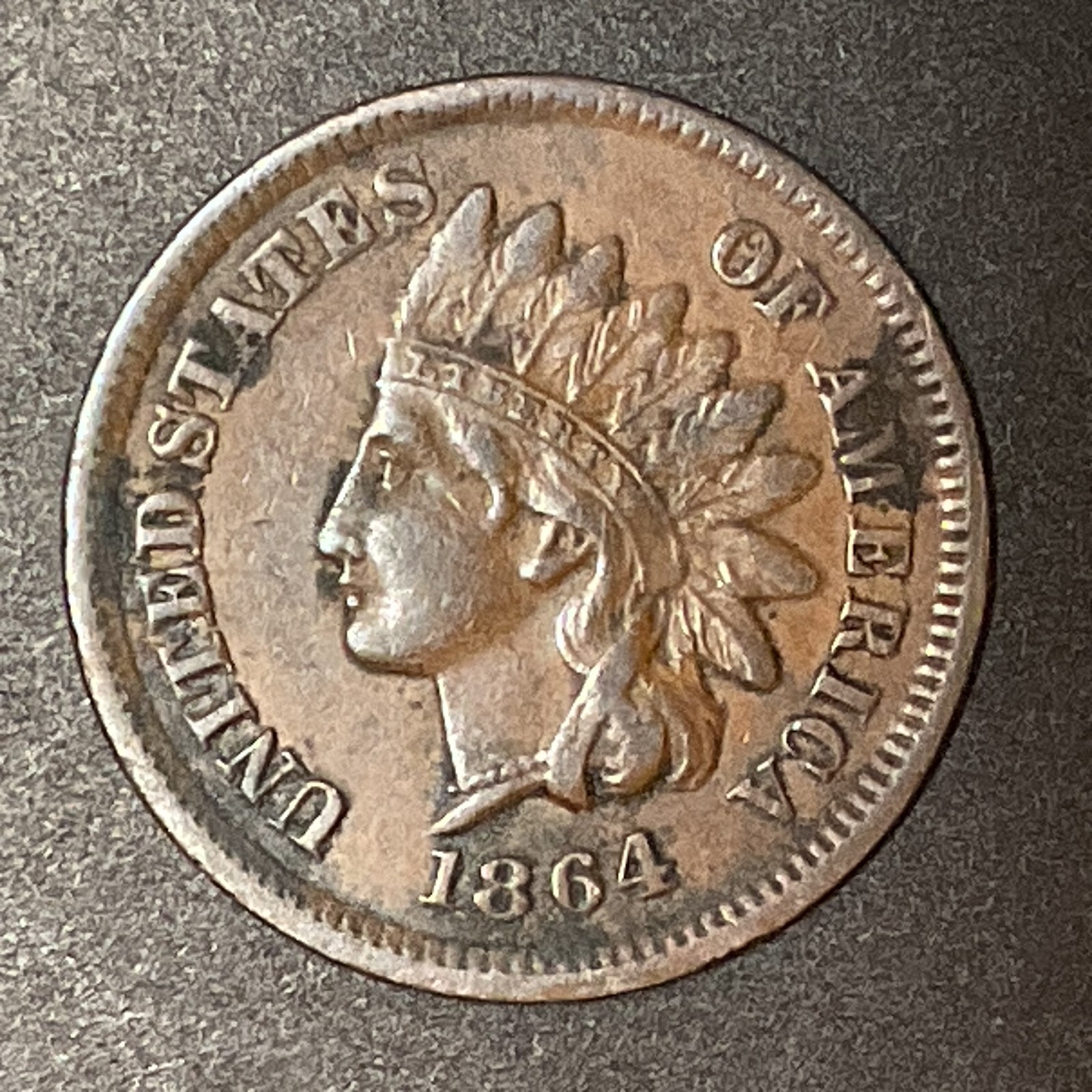 Indian head cent 1864-L L on ribbon XF strong feathers and liberty | eBay