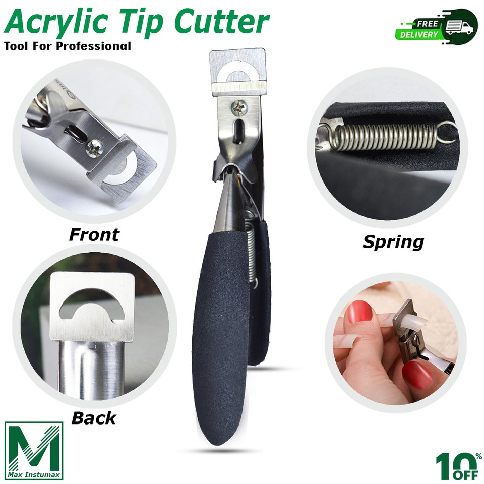 Acrylic False Fake Nail Clipper U Edge Art Nail Scissors Manicure Tips ...