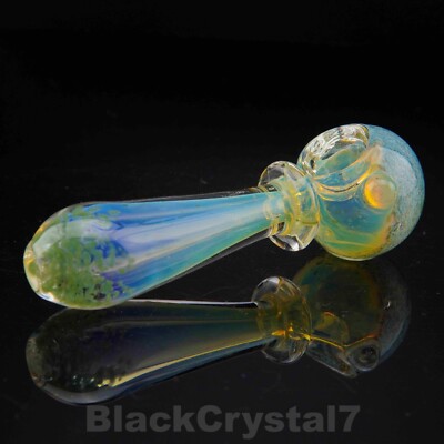 4 inch Handmade Thick Color Changing Wrapped Tobacco Smoking Bowl Glass ...