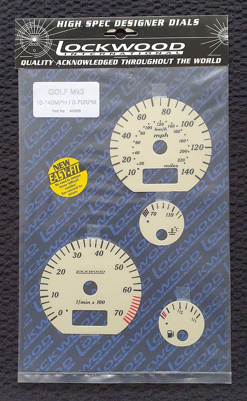 Lockwood VW Golf Mk3 Cream 140MPH Speedo Dials | eBay UK