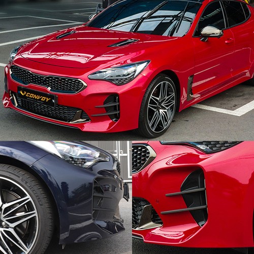 Bumper Devil`s Claw Canard Wing Version2 Matt Front 2p for Kia Stinger ...