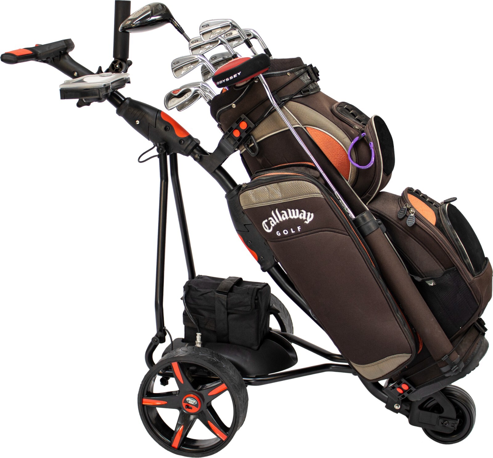 BeeGon Elektro-Golf Trolley GT-S500T Pro "Black-Red" 33Ah Akku | eBay