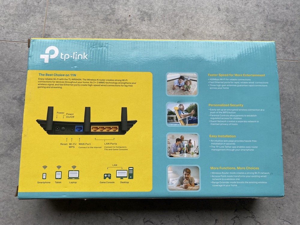 TPLink 450Mbps Wireless N Router TLWR940N | EBG