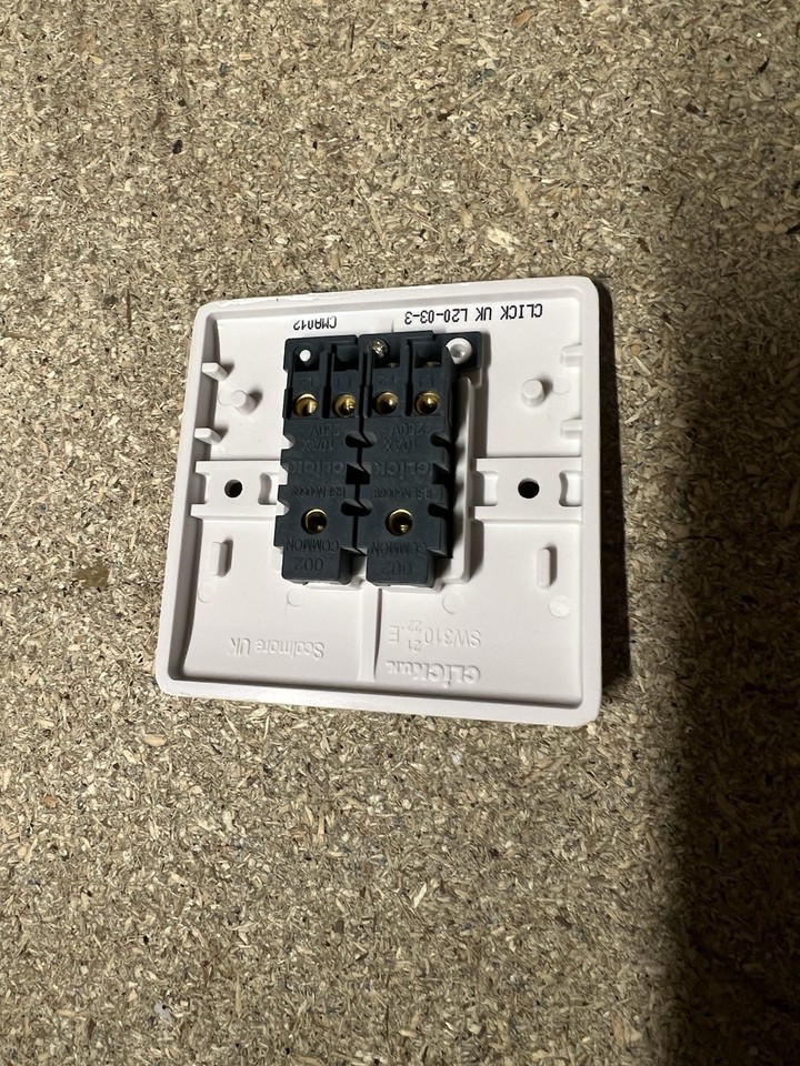 Box With 2 Double And 8 Single Light Switches clickUK White Plastic ...