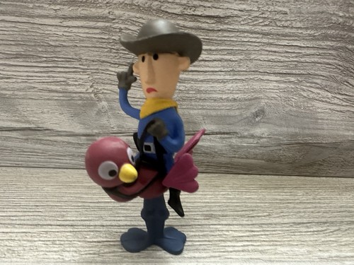 COWBOY Riding OSTRICH Plastic Figure Island Misfit Toy Rudolph PLAYING ...
