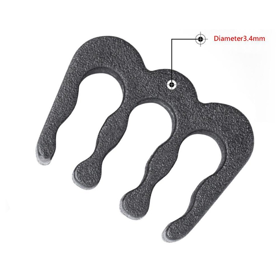 24pcs 6/8/24 Pin Cable Comb for 3.0-3.6mm PC Power Cables Wiring (Black ...