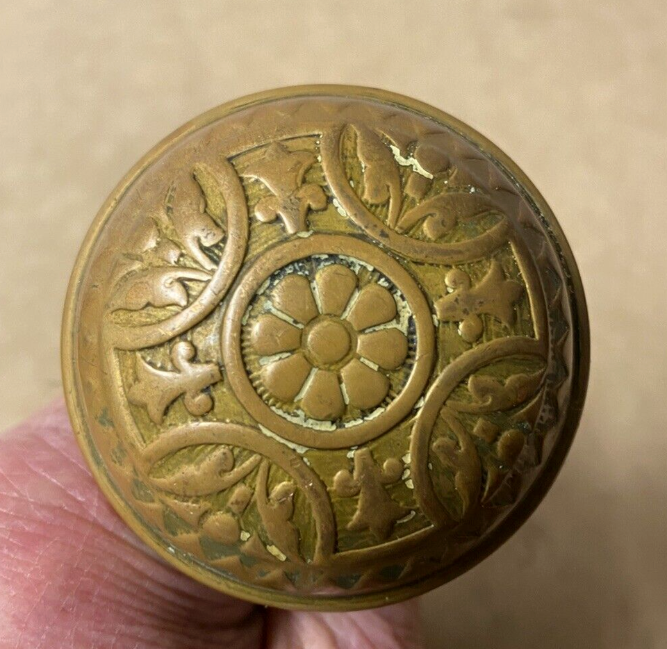 A Pair of Vintage Decorative Brass Door Knobs | eBay