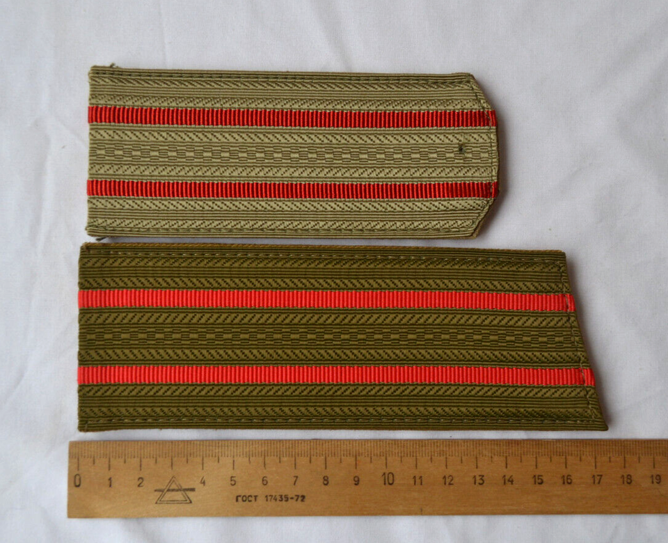 Soviet Army Shoulder Boards Lot 6 pairs USSR straps officer military ...