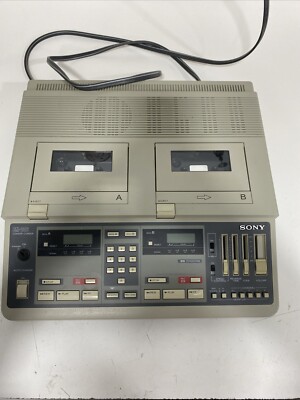 Vintage Sony Confer-Corder BM-246 Cassette Woodgrain Transcriber ...