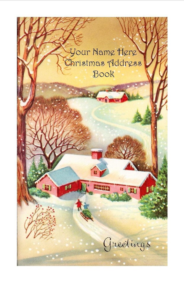 CHRISTMAS CARD ADDRESS BOOK Organizer Personalized Free 8 yr Tracker | eBay
