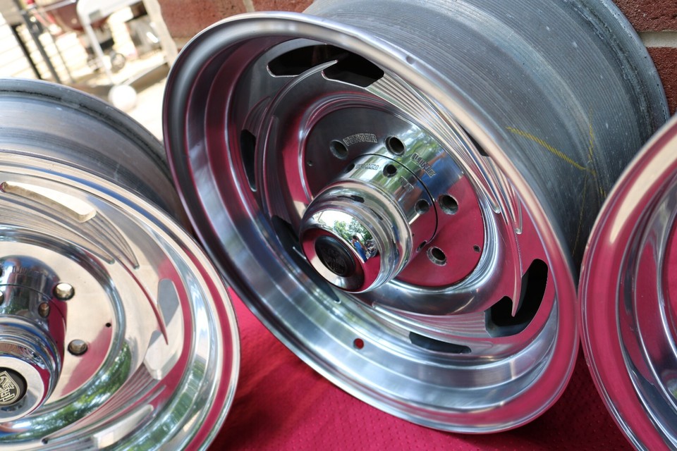 VINTAGE CENTERLINE COBRA FORGED BILLET 16X8 POLISHED WHEELS 6x5.5 6x139 ...