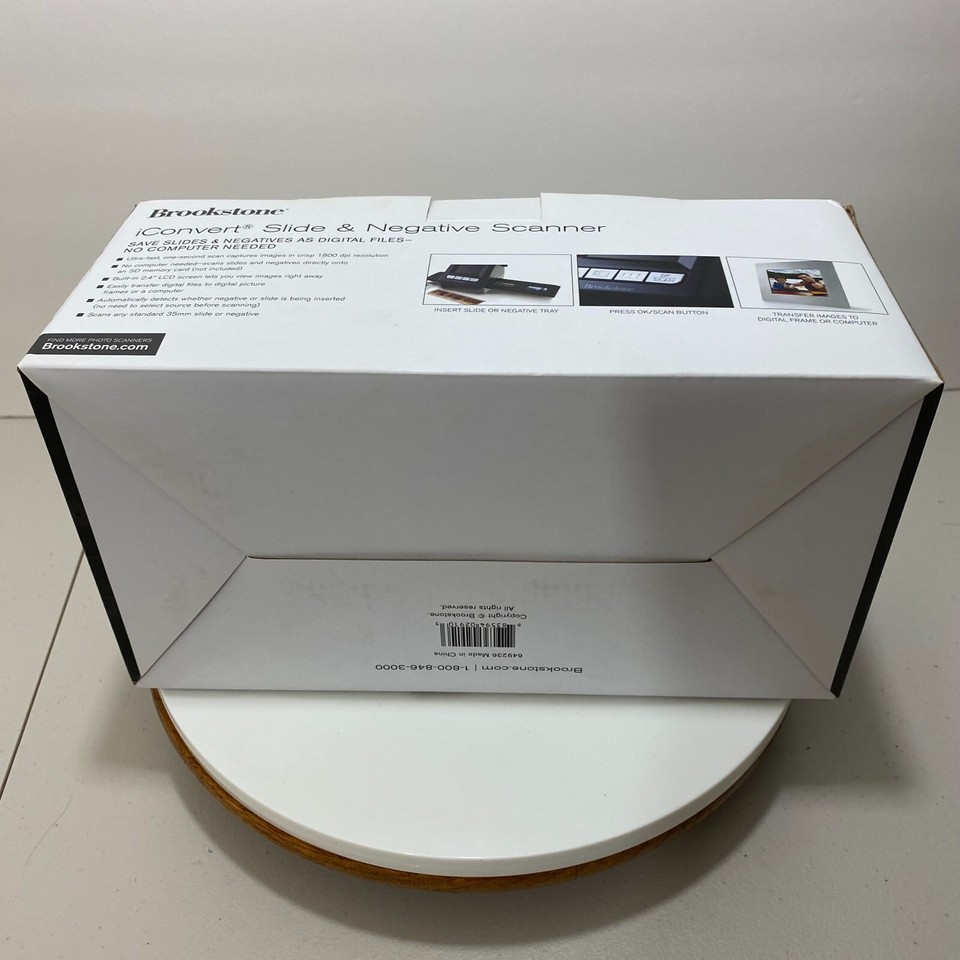 Brookstone iConvert Instant Film & Slide Negative Scanner No Computer ...