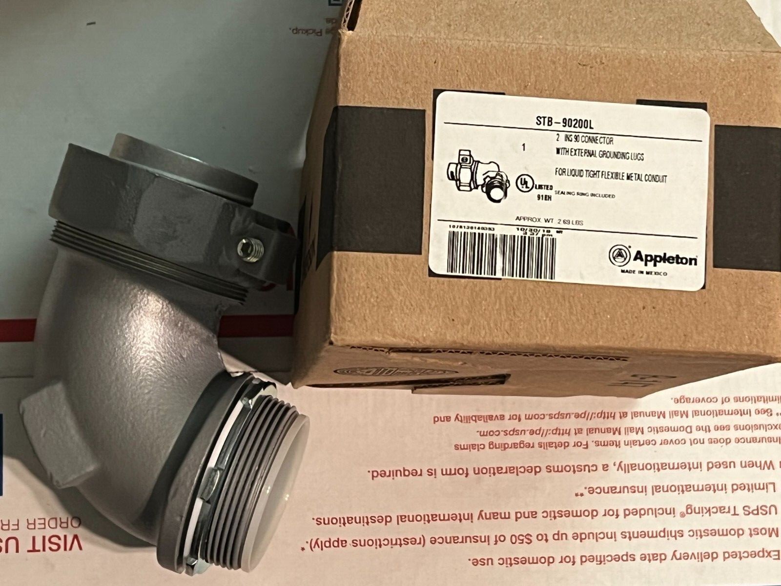 nos APPLETON STB-90200L CONNECTOR surplus | eBay