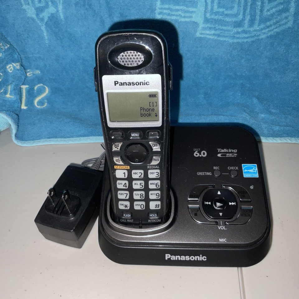 Panasonic KX-TG9331T Cordless Base Phone Dect 6.0 with KX-TGA931T ...