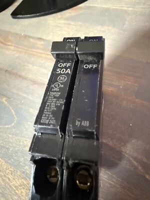 General Electric THQP250 Circuit Breaker, 2-Pole 50-Amp Thin Series ...