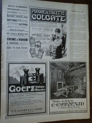 GOERZ + galerie A. AYMONAUD + poudre COLGATE publicité papier ...