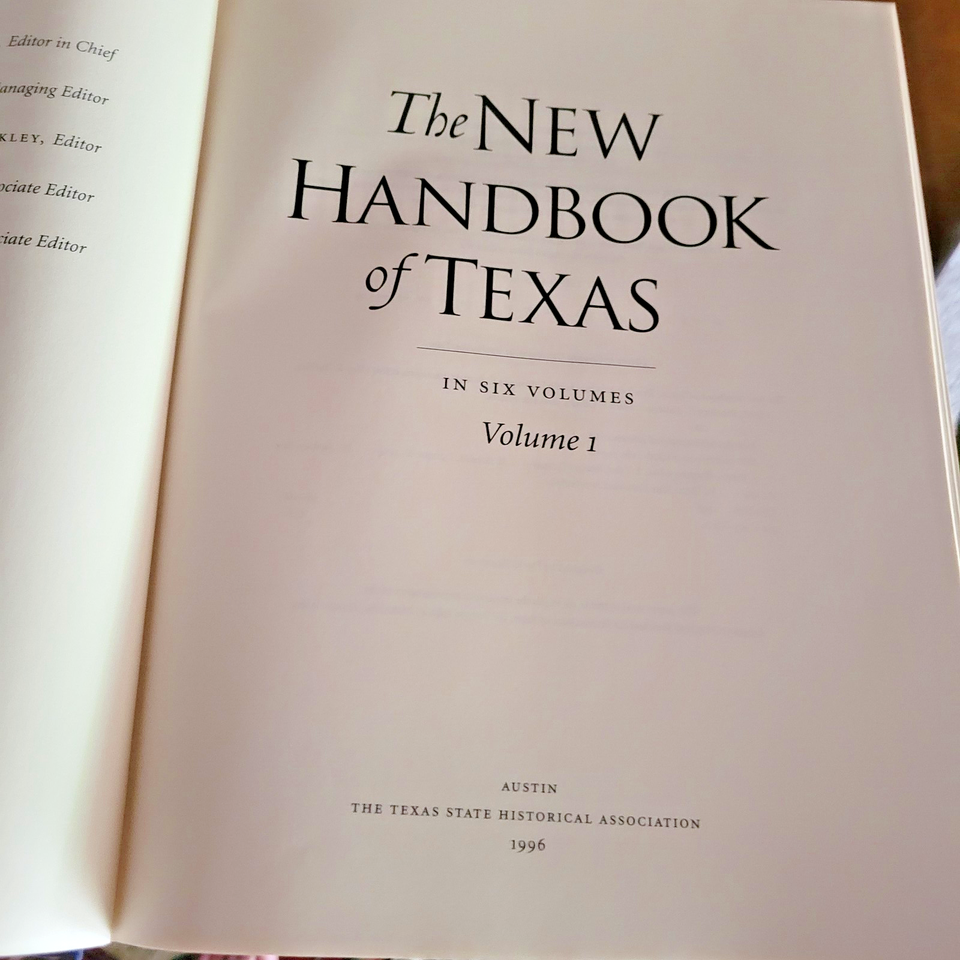 THE NEW HANDBOOK OF TEXAS in 6 Volumes 1996 Texas State Historical Association | eBay