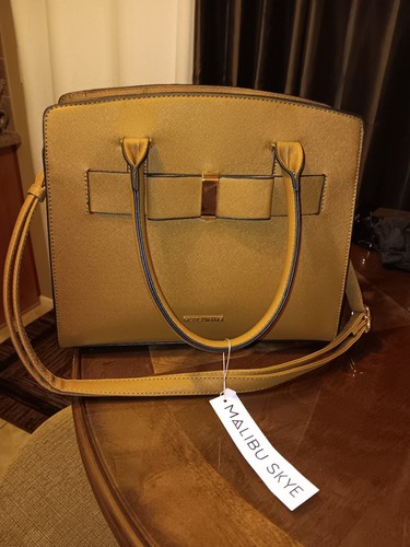 Malibu Skye Vegan Leather Caramel Brown Color Handbag | eBay