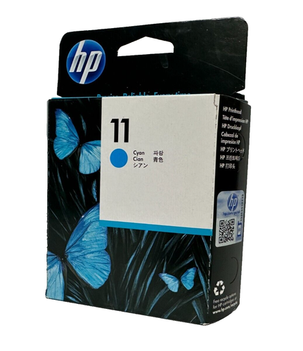 Genuine HP 11 (C4811A) CYAN Printhead - New / Sealed Box Exp 2017 | eBay