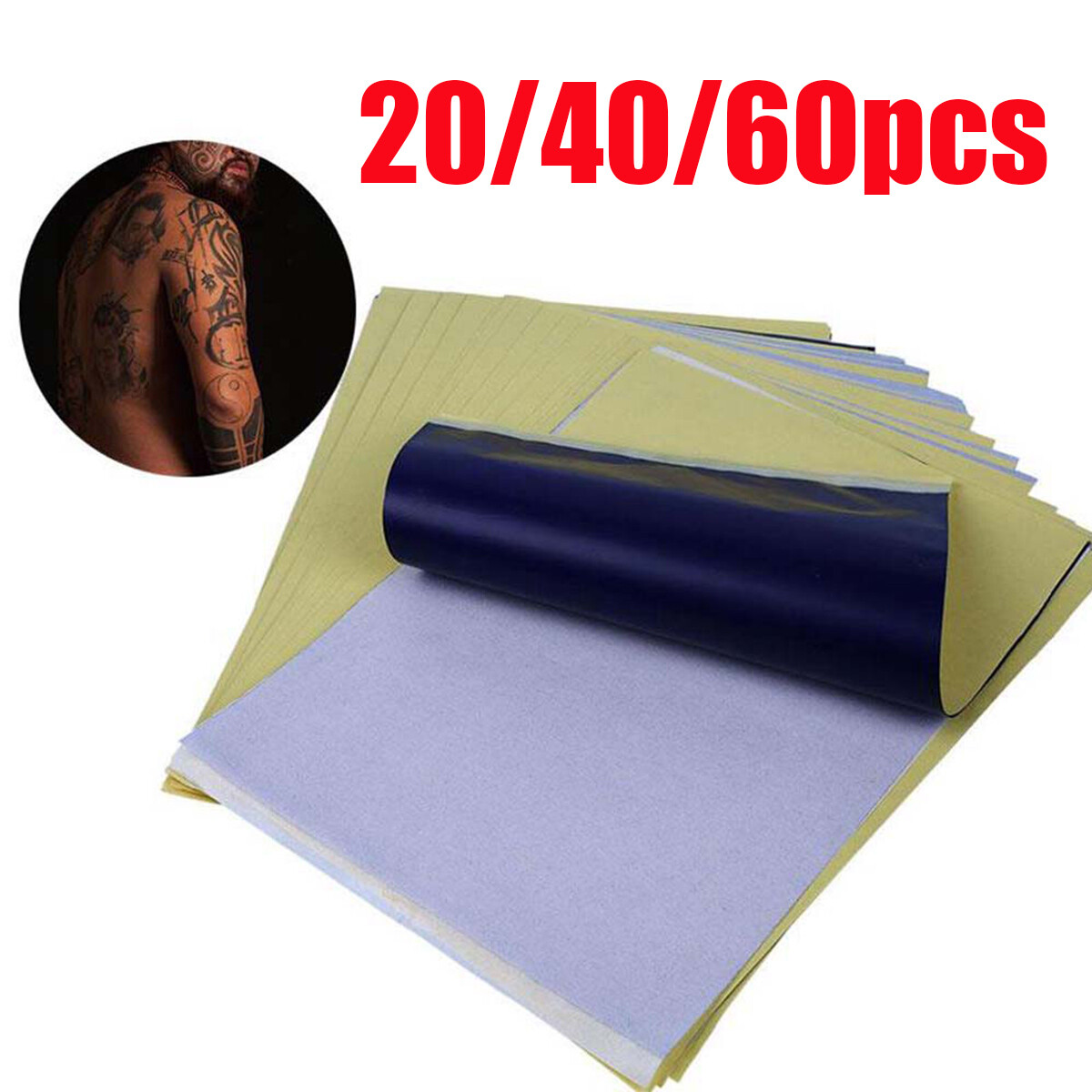 Carbon Copy Paper Tattoos 100 Pcs Graphite Transfer Paper Sheets