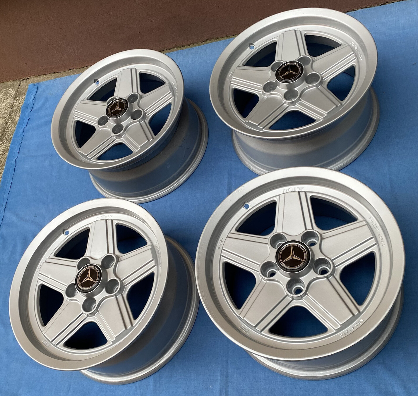 15" Mercedes W115 W116 W123 W124 W126 W201 W202 Melber Wheels Rims ...