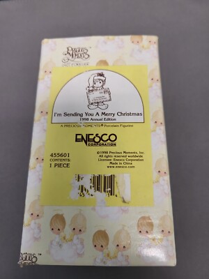 Precious Moments 455601 "I'm Sending You A Merry Christmas" 1998 | eBay