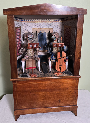 Antique Automaton Circa 1860 Phalibois Two Automated Monkey Musical ...