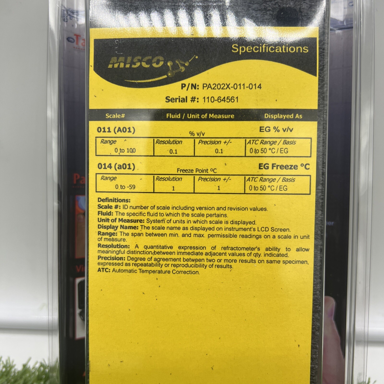 Misco+PA201+Abbe+Refractometer for sale online | eBay