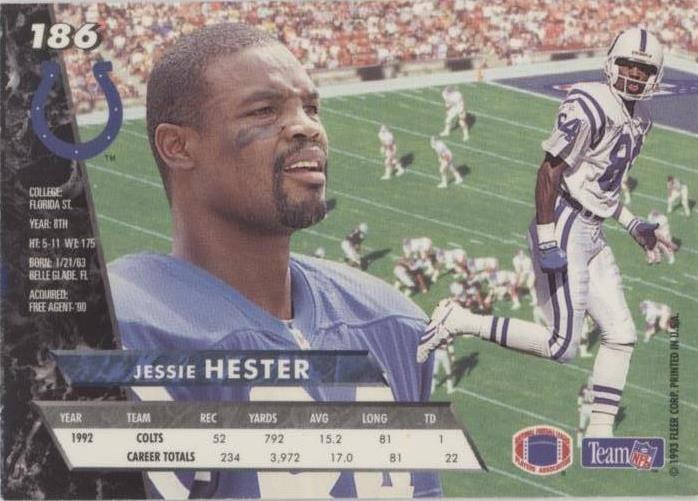 1993 Fleer Ultra Jessie Hester #186 for sale | eBay