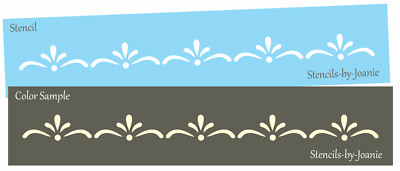 Colonial Stencil 1" tall Border Folk Art Early American DIY Art Craft ...