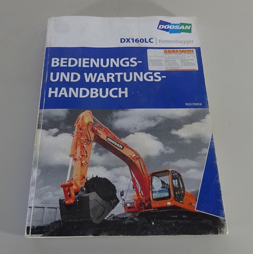 Istruzioni D'Uso / Manuale Doosan Escavatore Dx 160 LC Stand 2007 | eBay