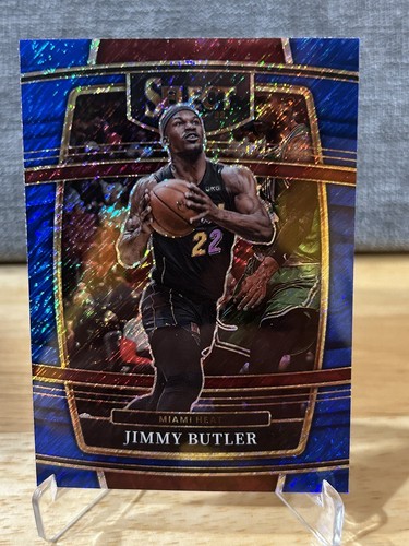2021-22 Panini Select BLUE SHIMMER PRIZM Jimmy Butler Miami Heat Card ...