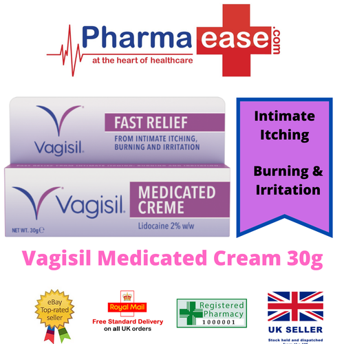 Vagisil Medicated Cream Fast Relief From Feminine Itching - 30g ...