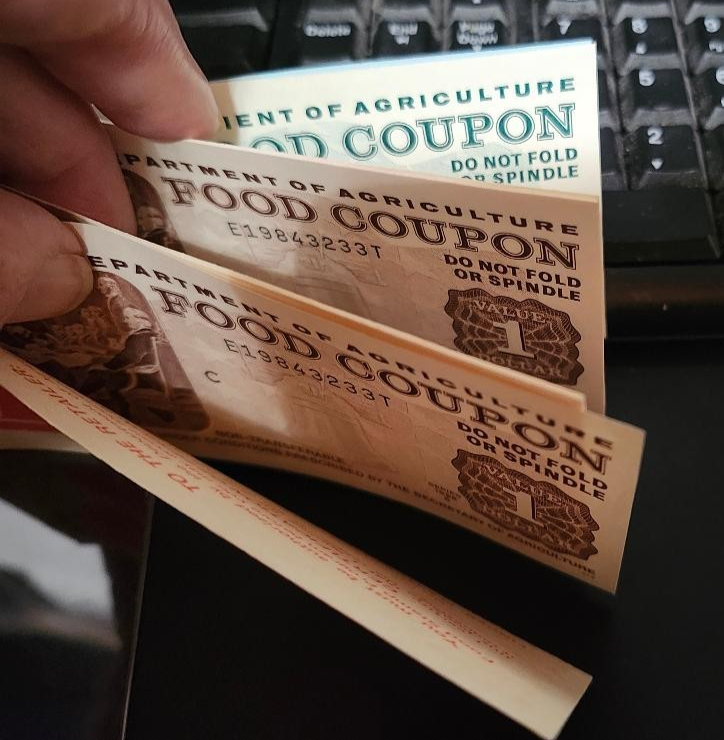 FOOD STAMP COUPON USDA FULL BOOK GEM 1999 $65.00 E19843233t M/C C SCRIP ...