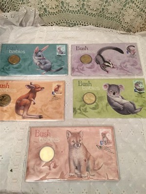 Complete 2011 Australian BUSH BABIES PNC Coin & Stamp Cover Set ...