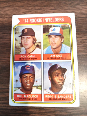 BILL MADLOCK 1974 TOPPS VINTAGE BASEBALL CARD #600 CHICAGO CUBS (ROOKIE ...