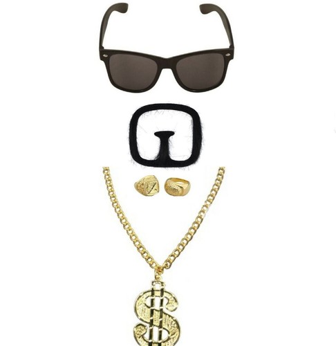 Men's Gangster Rapper Rap Hip Hop Old School RUN DMC Stag Night Fancy ...