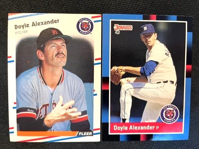 MLB - Doyle Alexander 1988 Fleer & 1988 Donruss Baseball - Tigers | eBay