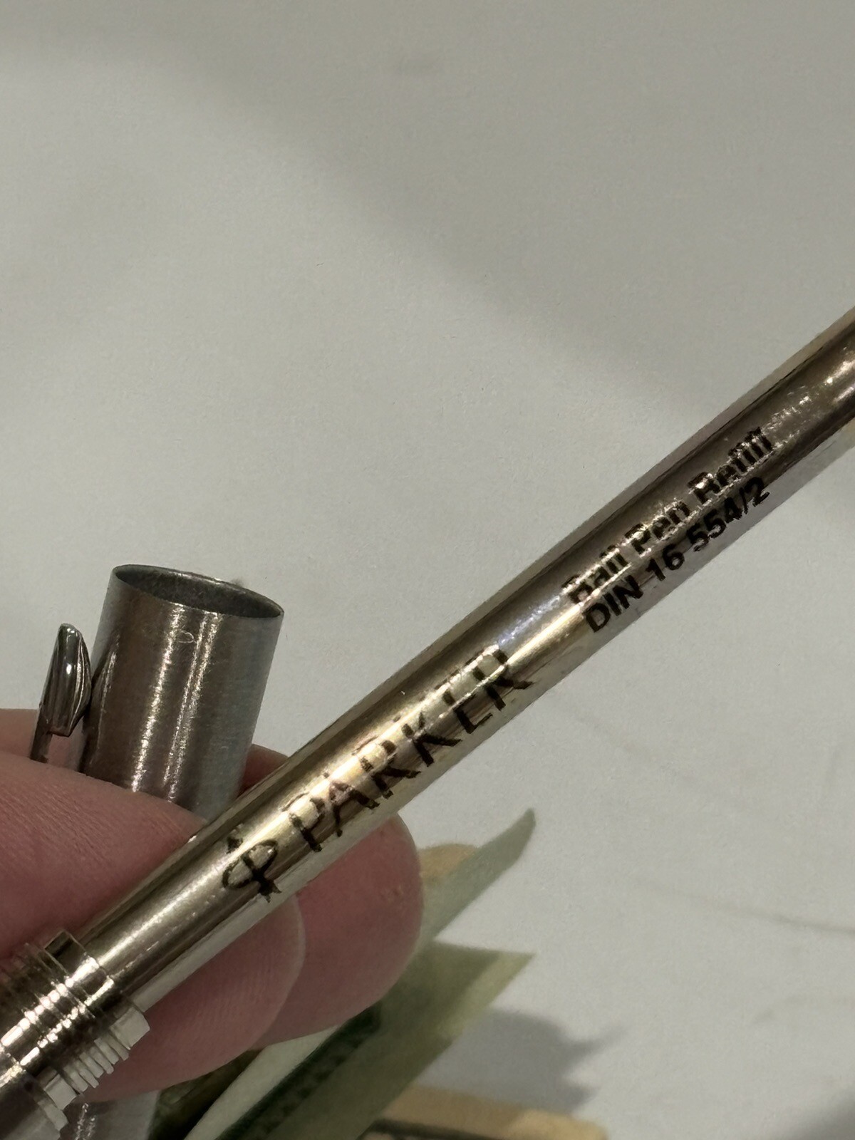 Vintage Parker Jotter Stainless Steel Pen With Case And Unknown Company ...