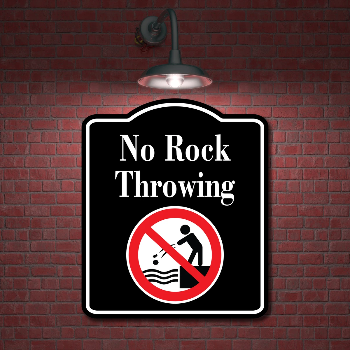 No Throwing Sign