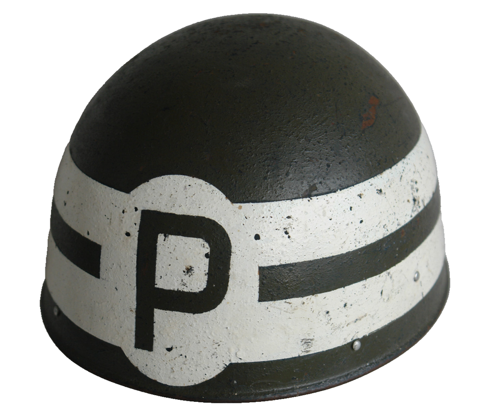 🔥RARE WW2 Police Helmet Original Paint Military WWII Commando Movie ...