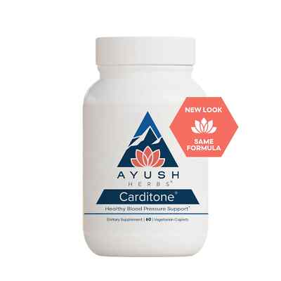 Ayush Herbs Carditone Cardiovascular Supplement - 60 Capsules - Newest ...