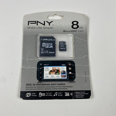 PNY 8GB SDHC Class 4 SD Flash Memory Card Camera 8 G GB New Sealed | eBay