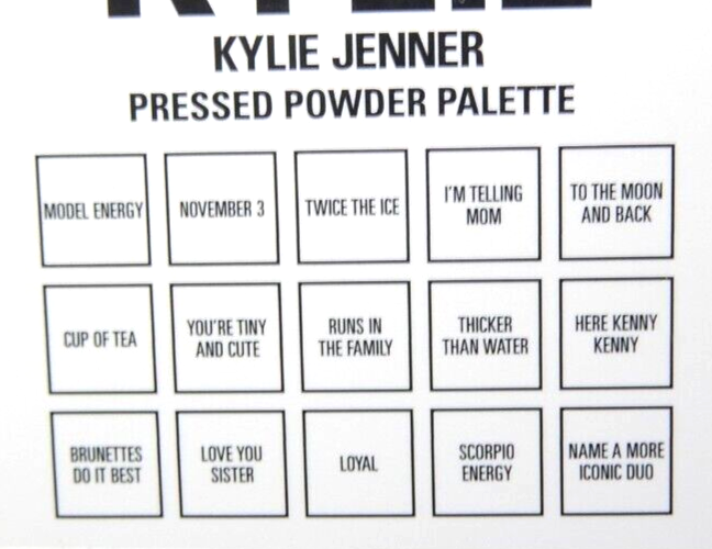 KYLIE JENNER Cosmetics KENDALL Collection EYESHADOW PALETTE Powder ...