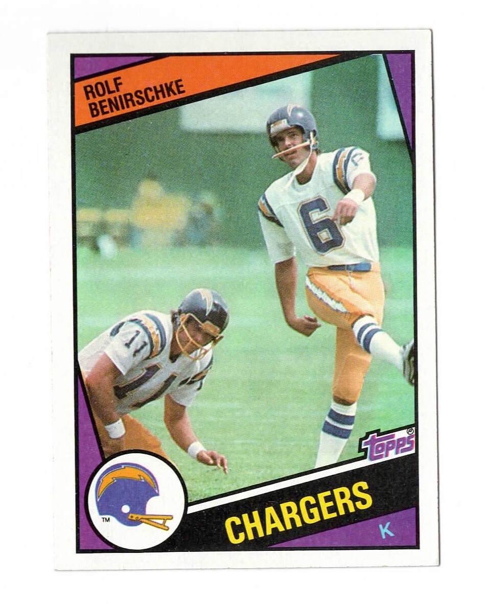 1984 Topps #175 Rolf Benirschke San Diego Chargers NM/Mint | eBay