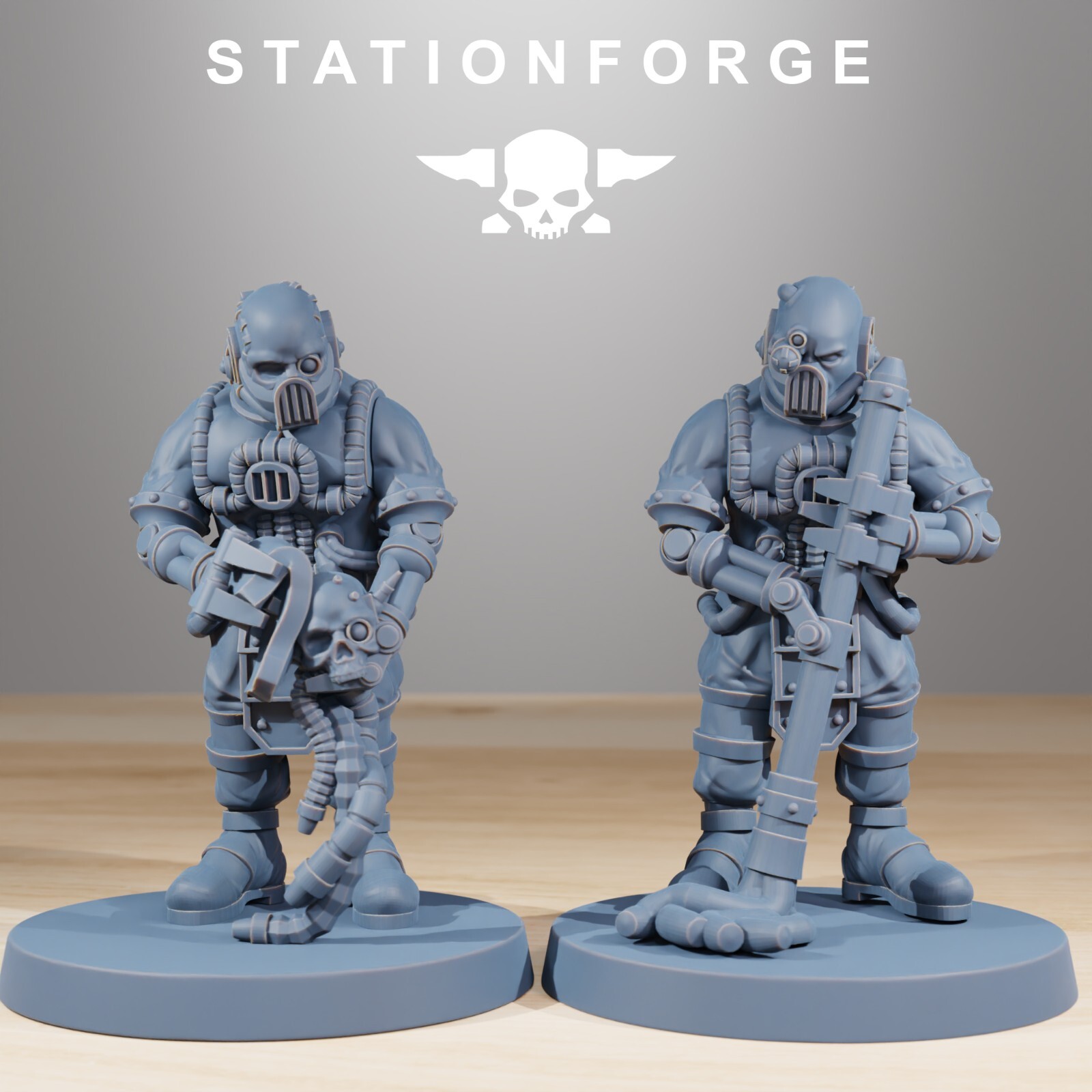 Stationforge Miniatures Scavenger Cyborgs Tabletop Sci Fi Grim Dark ...