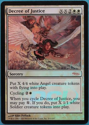 Decree of Justice (Judge) FOIL Promo HEAVILY PLD Special CARD (459363 ...