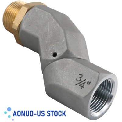 NEW 3/4" 360° Rotating Connector Fuel Swivel Fuel Transfer Hose Swivel ...