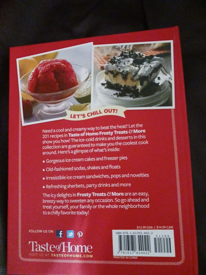 TOH Mini Binder Set: Taste of Home Frosty Treats and More : 201 Easy ...
